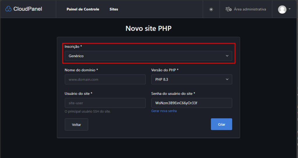 Como Instalar O GLPI No CloudPanel