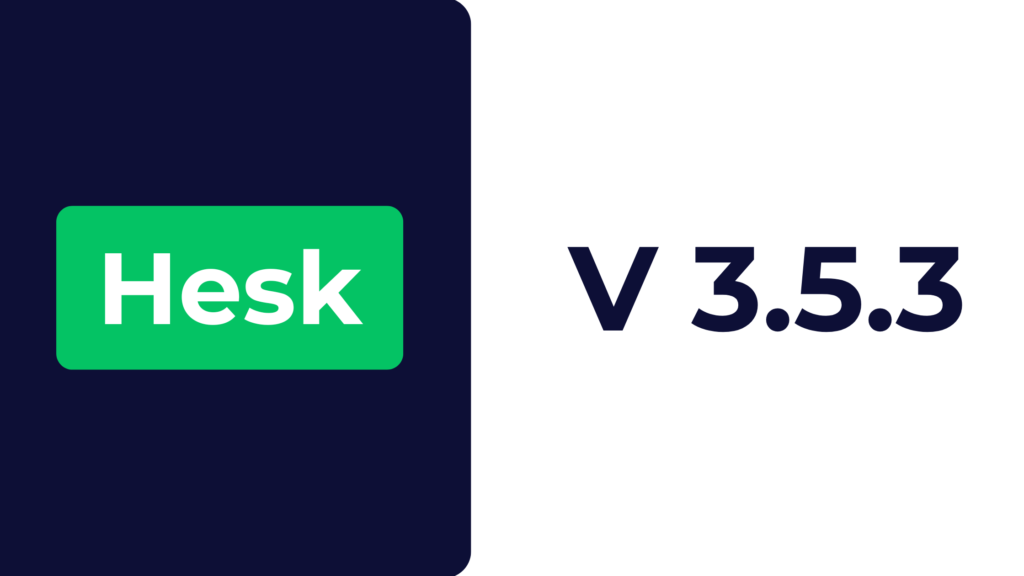 Hesk Versão 3.5.3: Correções E Atualizações